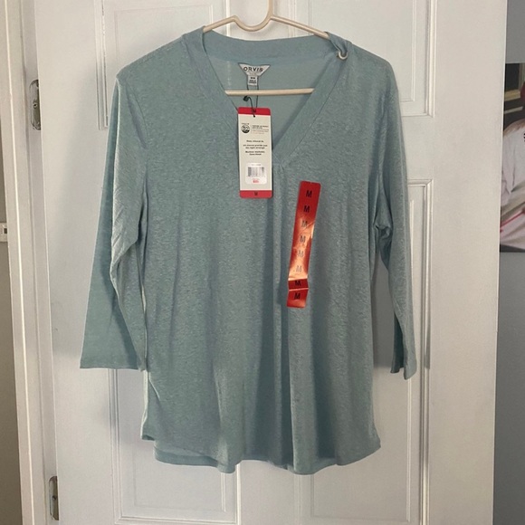 Orvis | Tops | Nwt Orvis Vneck Tunic Green M | Poshmark